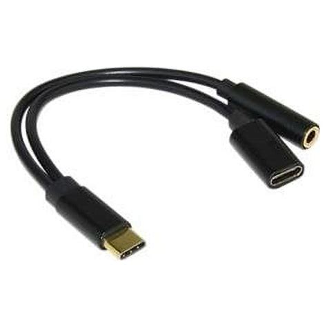 Type C Port To Mm In Female Audio Jack Headphone Usb C Cable Adapter Walmart Com