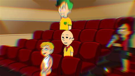 Evil Caillou Goes To The Movie Theater While Grounded Youtube