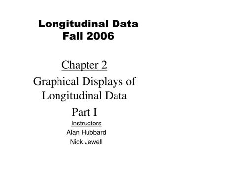 Ppt Chapter 2 Graphical Displays Of Longitudinal Data Part I