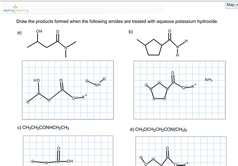Solved Sapling Learning Draw The Products Formed When The