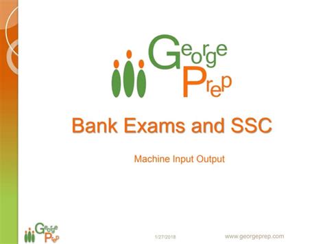 Banks Ssc Input Output Ppt