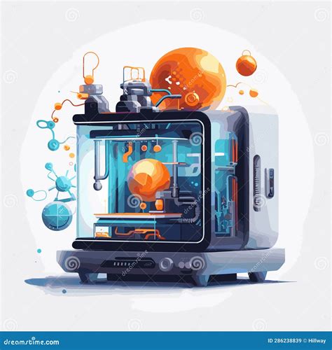 3d Printer Vector Stock Vector Illustration Of Print 286238839