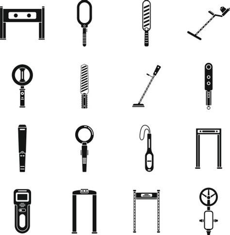 Metal Detector Frame Stock Royalty Free Vector Image