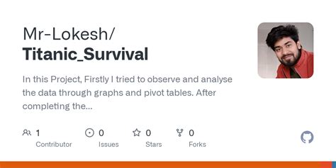 Github Mr Lokesh Titanic Survival In This Project Firstly I Tried To Observe And Analyse The