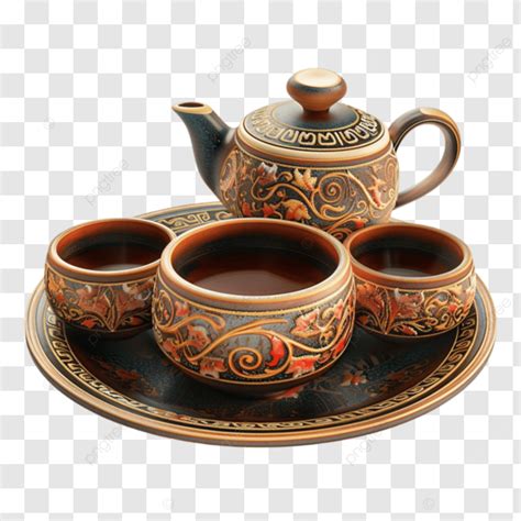 우아한 전통 차 세트 컬렉션 전통적인 차 세트 차 Png 일러스트 및 이미지 에 대한 무료 다운로드 Pngtree