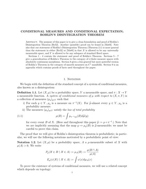 pdf conditional measures and conditional expectation rohlin s