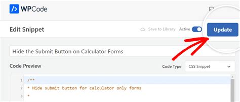 How To Remove The Submit Button From Calculation Forms