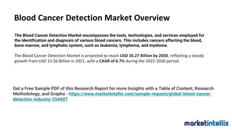 PPT Blood Cancer Detection Market To See Massive Growth By PowerPoint Presentation ID