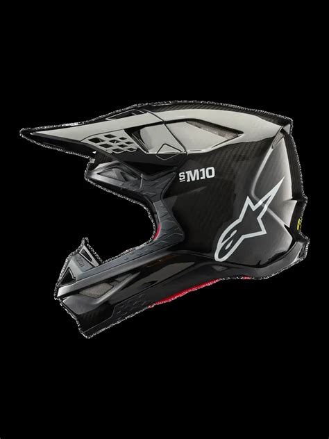 Alpinestars Supertech M10 Carbon Helmet Gloss Black Carbon Medium