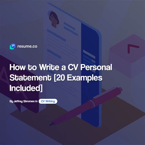 How To Write A Cv Personal Statement [20 Examples Included]