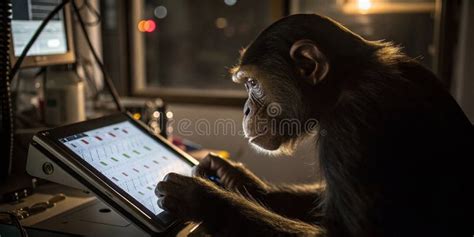 Investigating Primate Cognition A Lowlight Touchscreen Cognitive Test Stock Illustration