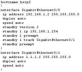 cisco packet tracer настройка hsrp