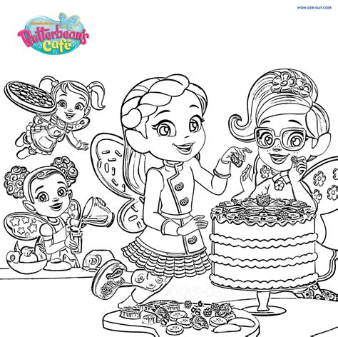 Butterbeans Cafe Coloring Pages Best Coloring Pages