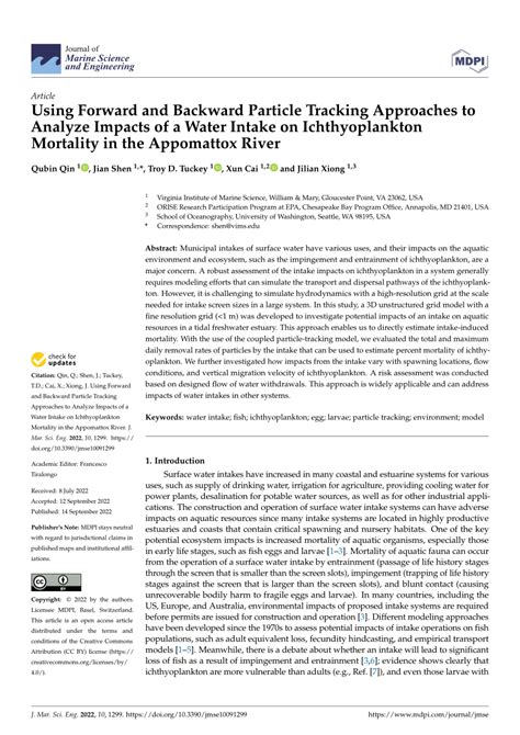 pdf using forward and backward particle tracking approaches to