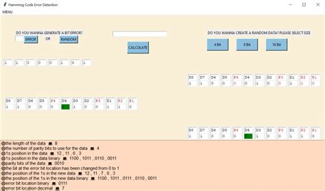 Github Mahirezuhalozdemir Hammingcode Errordetection This Code Written In Python Detects The