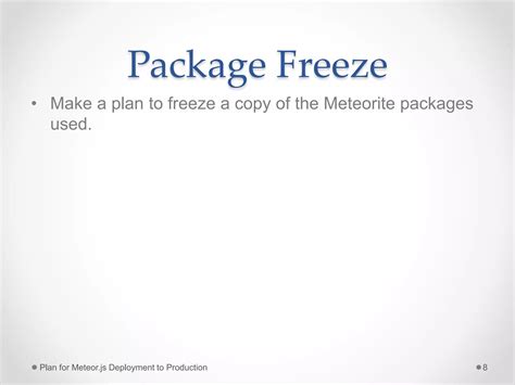 Meteor Deployment Planning Ppt Free Download