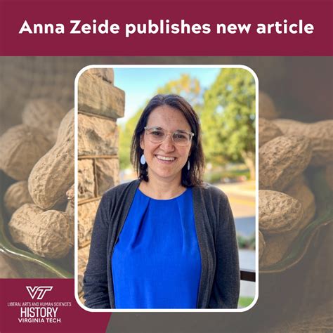 History Congratulations To Professor Anna Zeide Who Recently