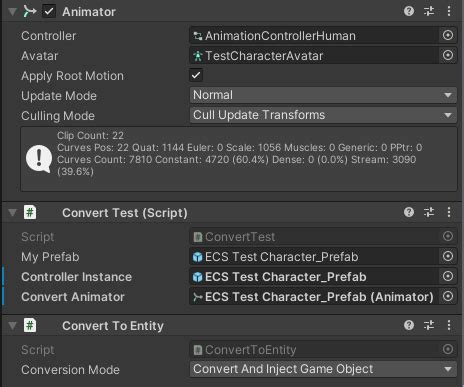 How To Work With Standard Animator With Entities Unity Engine Unity Discussions