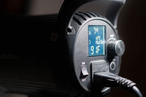 Premium Photo Closeup Of Digital Display On Electronic Device