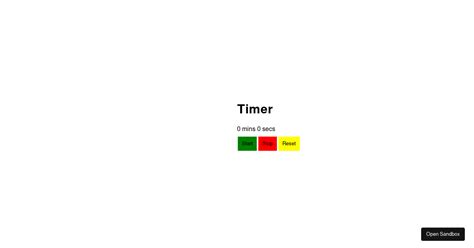 Hooks Usestate Timer Forked Codesandbox