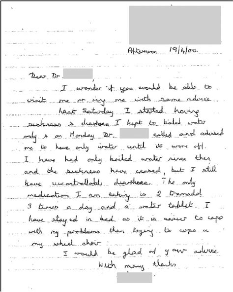 An Example Of The Handwriting Of Case 2 A Letter Written By The Download Scientific Diagram