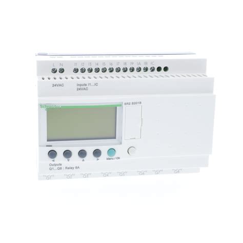 Sr2b201b Compact Smart Relay Zelio Logic Sr2 Sr3 20 Io 24v Ac Clock Display Schneider