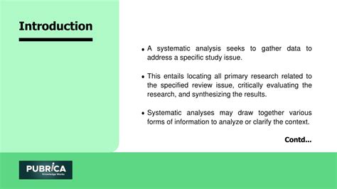 Ppt Pico Framework For Framing Systematic Review Research Questions Pubrica Powerpoint