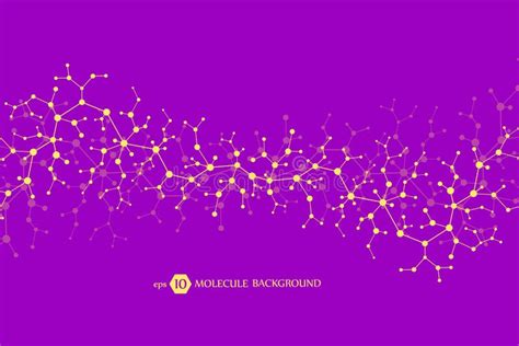 Molecule Structure With Particles Scientific Medical Research Science