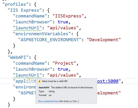Launchurl Property Shows A Warning · Issue 1508 · Dotnettemplating