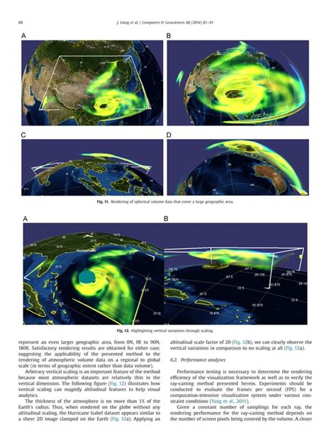 Visualizing 3d Atmospheric Data With Spherical Volume Texture On Virtual Globes Pdf