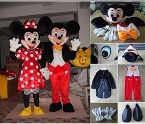 Mickey Og Minnie Mouse Kostymer Licens Kostymer