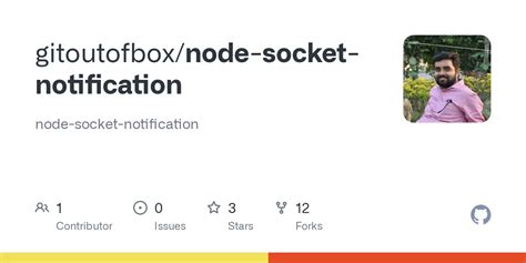 GitHub Gitoutofbox Node Socket Notification Node Socket Notification
