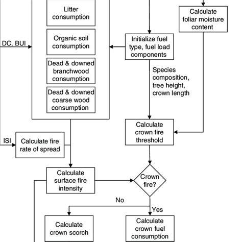 Dataflow To Calculate Fuel Consumption And Tree Mortality In The Boreal