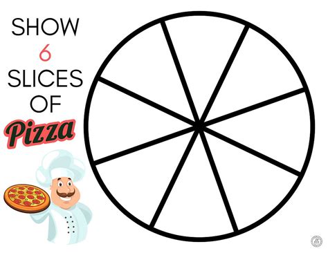 Counting With Pizza Slices Number 6 Dts