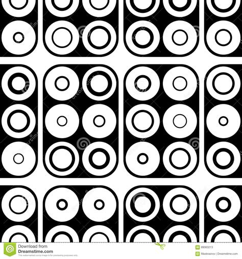 Seamless Circle Pattern Stock Vector Illustration Of Background 89063213