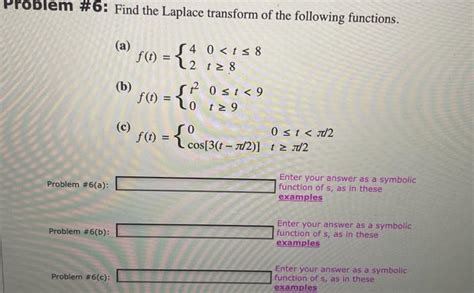 Solved Problem Find The Laplace Transform Of The Chegg