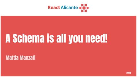 2024 09 20 15 Mattia Manzati A Schema Is All You Need Youtube