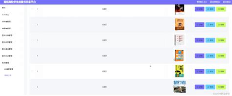 java毕设项目面相高校学生的图书共享平台（java vue mybatis maven mysql） 高校图书可视化平台毕设 csdn博客