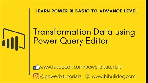 3 transformation data using power query editor youtube