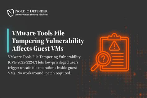 Vmware Tools File Tampering Vulnerability In Vms