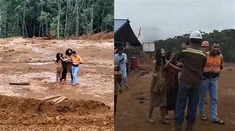 Viral Tiga Warga Suku Togutil Di Pedalaman Hutan Halmahera Timur Datangi Lokasi Proyek Tambang