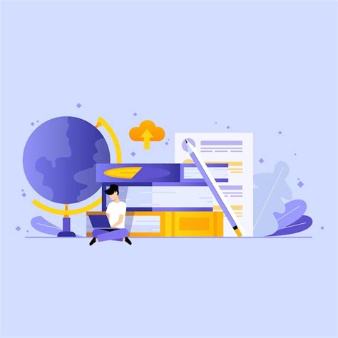 Premium Vector Vector Illustration Skill Development Through Elearning