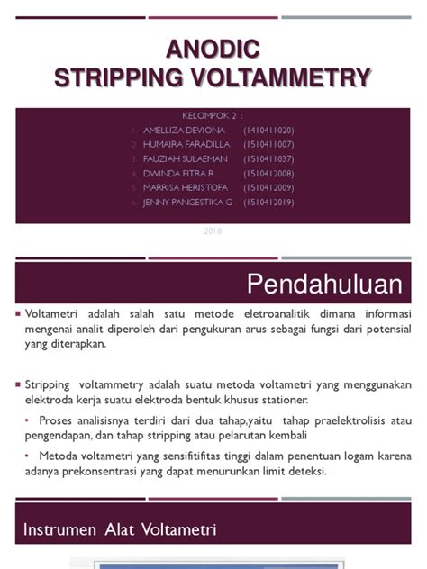 Voltametri Stripping Anodik Pdf