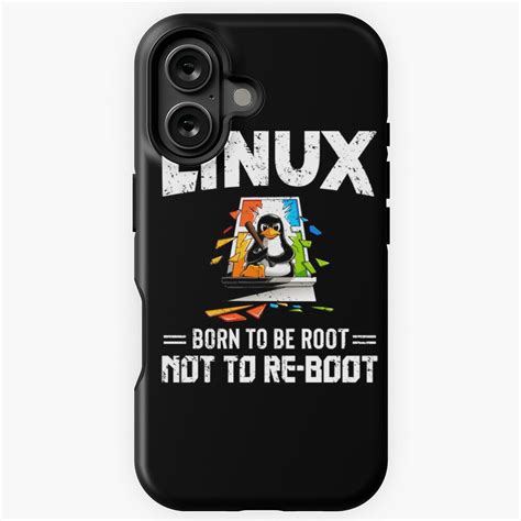 Linux Born To Be Root Not To Reboot Essential T Shirt For Sale By Dvcreations Redbubble