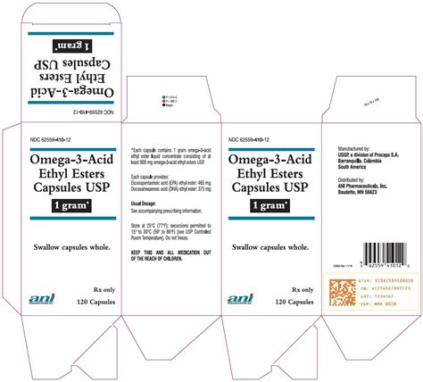 Omega Acid Ethyl Esters FDA Prescribing Information Side Effects And Uses