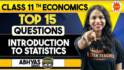 Top 15 Questions From Introduction To Statistics Class 11 Economics Abhyas Surabhi Mam
