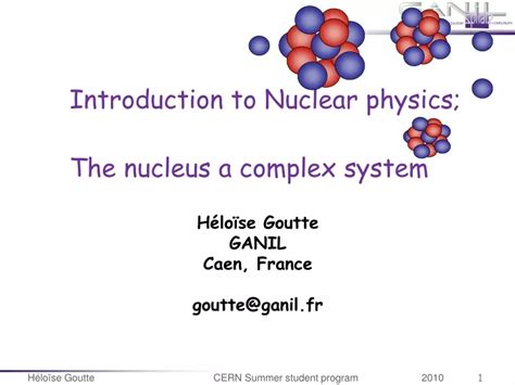 PPT Introduction To Nuclear Physics The Nucleus A Complex System PowerPoint Presentation ID