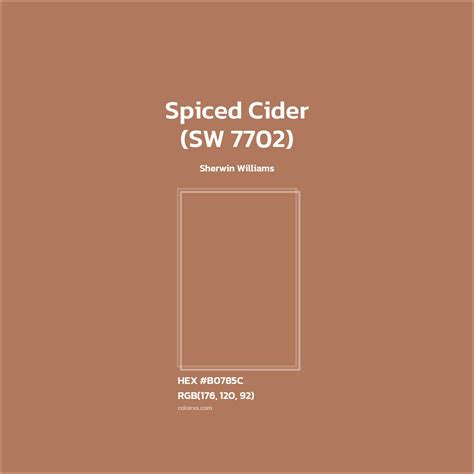 Sherwin Williams Spiced Cider Sw 7702 Paint Color Codes Similar Paints And Colors