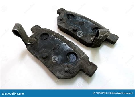 Worn Out Brake Pad Or Brake Shoes Stock Image Image Of Worn Dirty