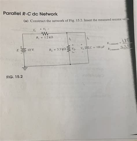 Parallel R C Dc Network A Construct The Network Of